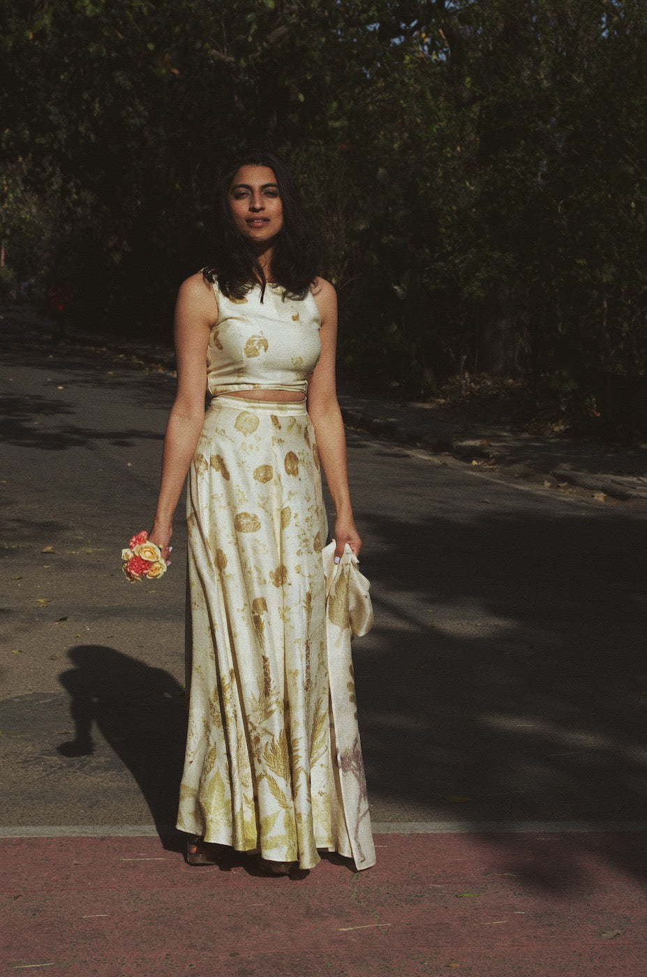 Eco Printed Panelled Skirt Set Rs. 45,000.00